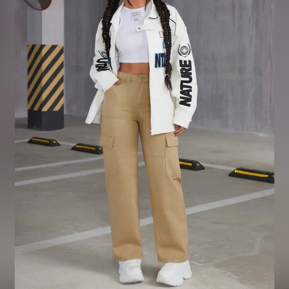 VIP | Pants & Jumpsuits | Vip Jeans Loose Fit Khaki Cargo Pants | Poshmark